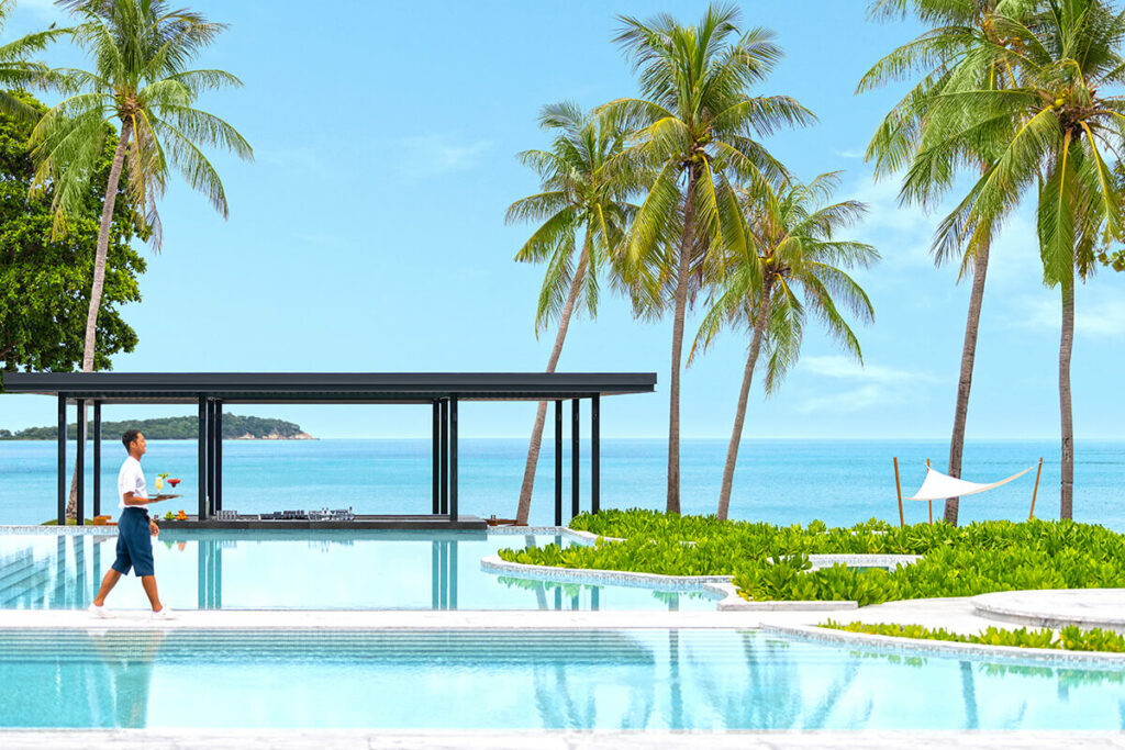 Swim-Up Hotel Pool Bars around Southern Thailand